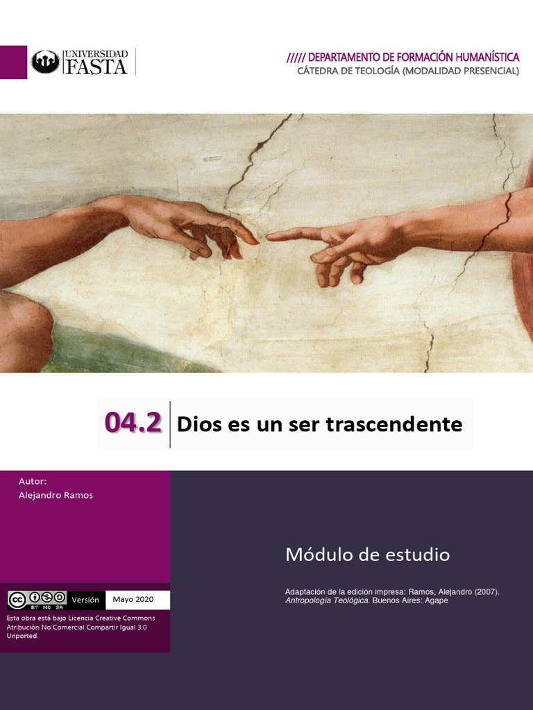 Unidad 4 - Dios Es Un Ser Trascendente | PDF | Dios | Existencia