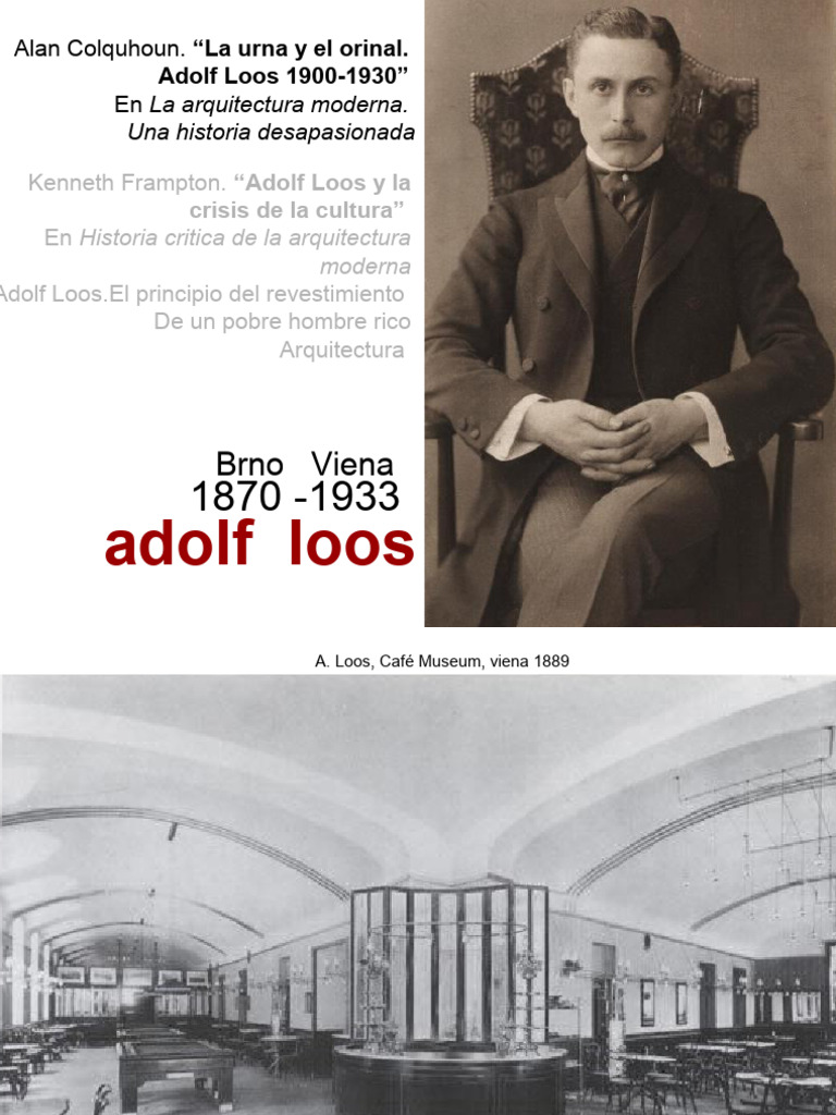 Adolf Loos | PDF | Art Nouveau | Las artes