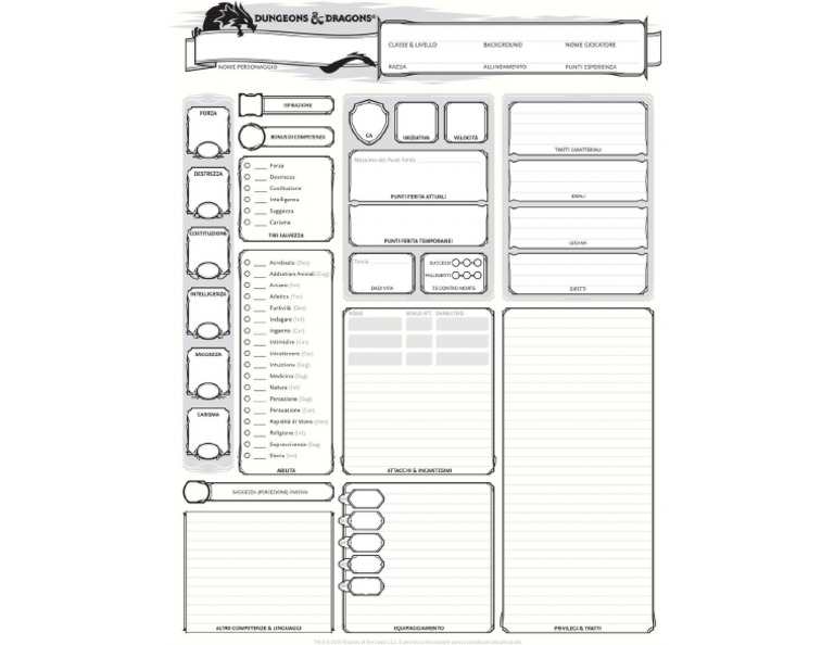 Scheda DND | PDF