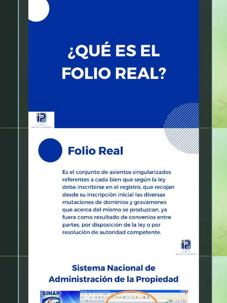 Folio Real Presentacion | PDF | Sociedad de responsabilidad limitada ...