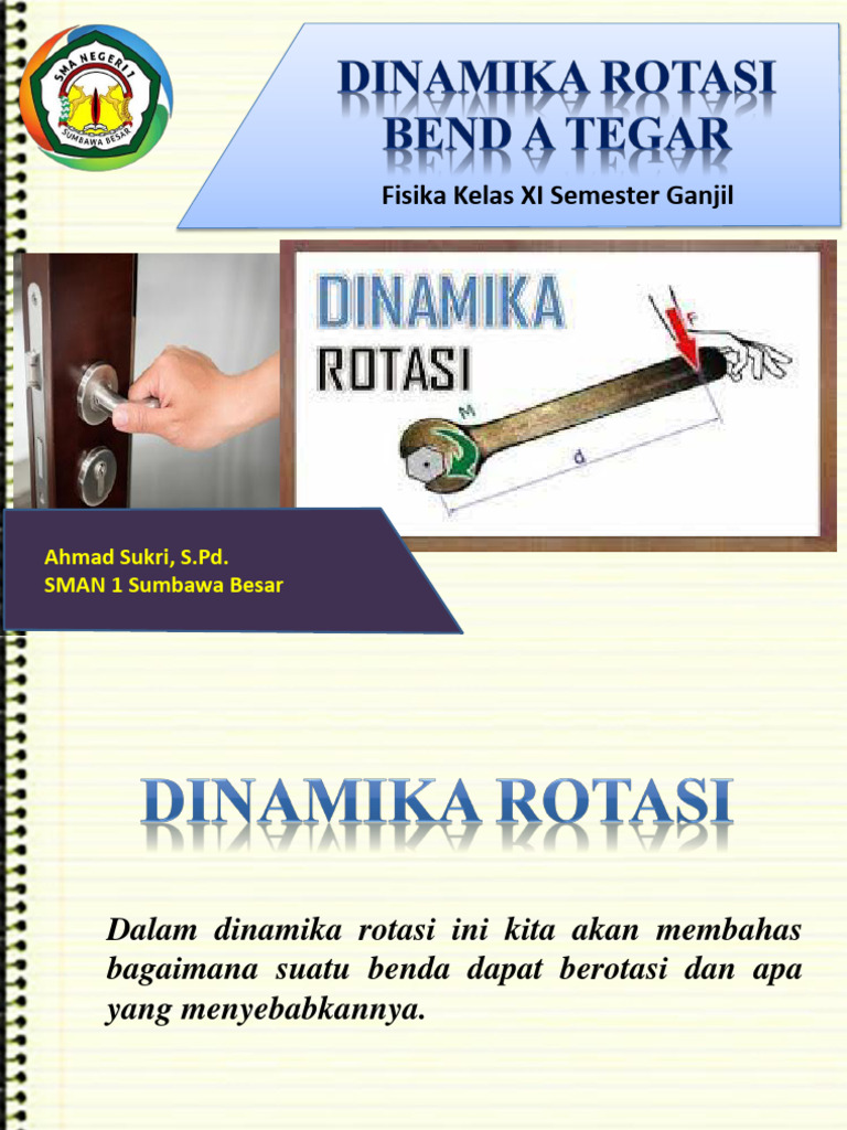 Momen Gaya dan Inersia dalam Rotasi | PDF