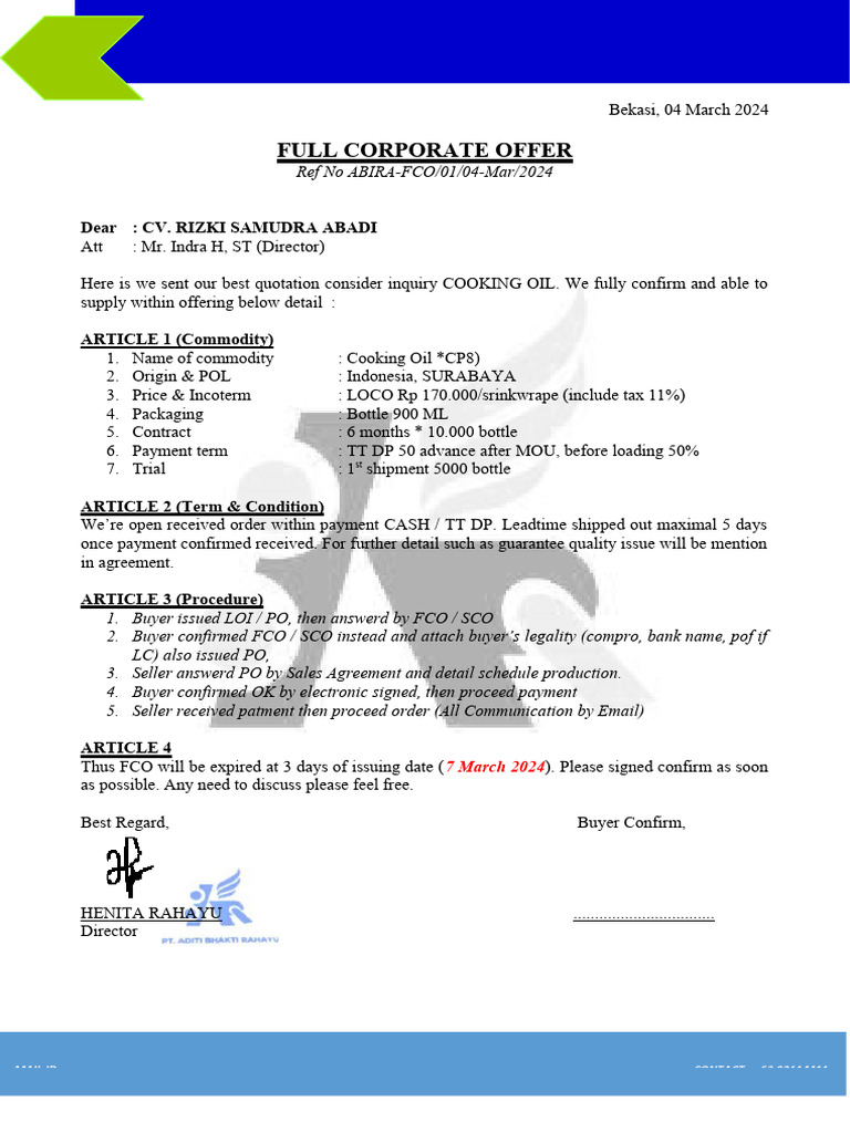 Abr Fco Samudra | PDF | Private Law | Money