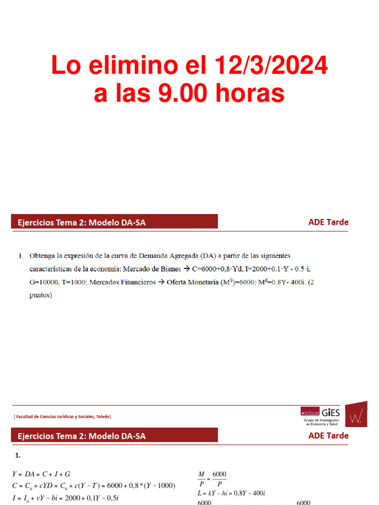 Macro Tema 2 | Descargar gratis PDF | Ciencias económicas | Macroeconómica