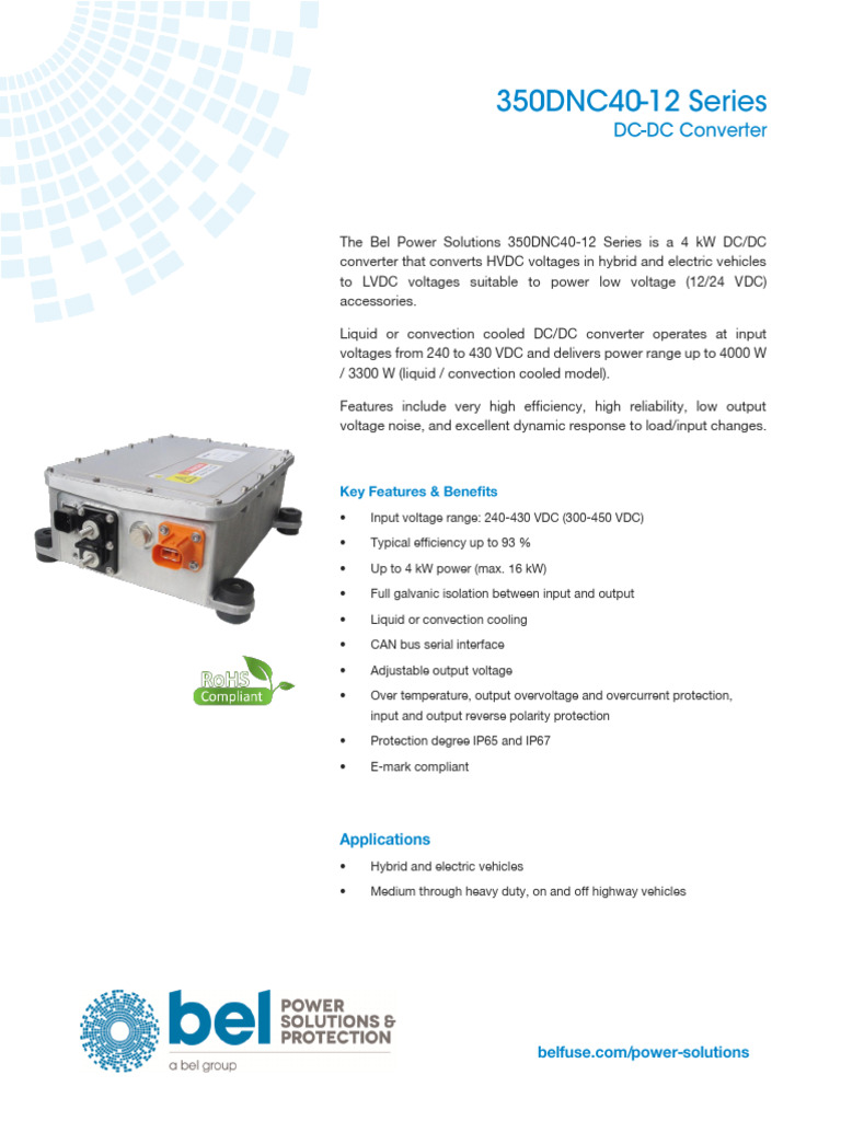 Ds Bps 350dnc40 12 Series | PDF | Direct Current | Analog To Digital ...