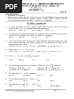 Maths Class Xi Chapter 02 Relations and Functions Practice Paper 02 | PDF | Function ...