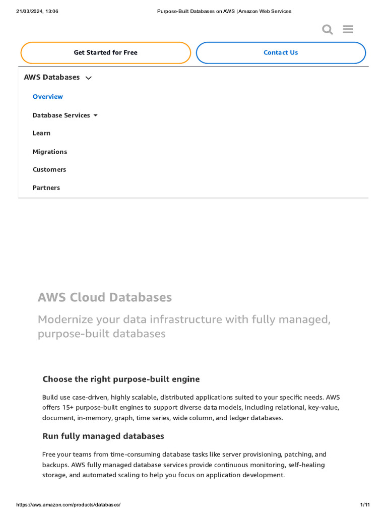 Aws DB-1 | PDF