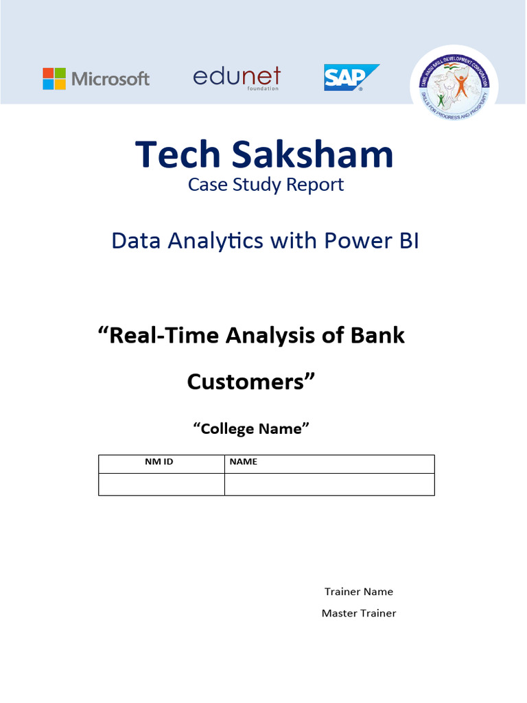 PowerBI Case Study Sample Report | PDF | Analytics | Microsoft Azure