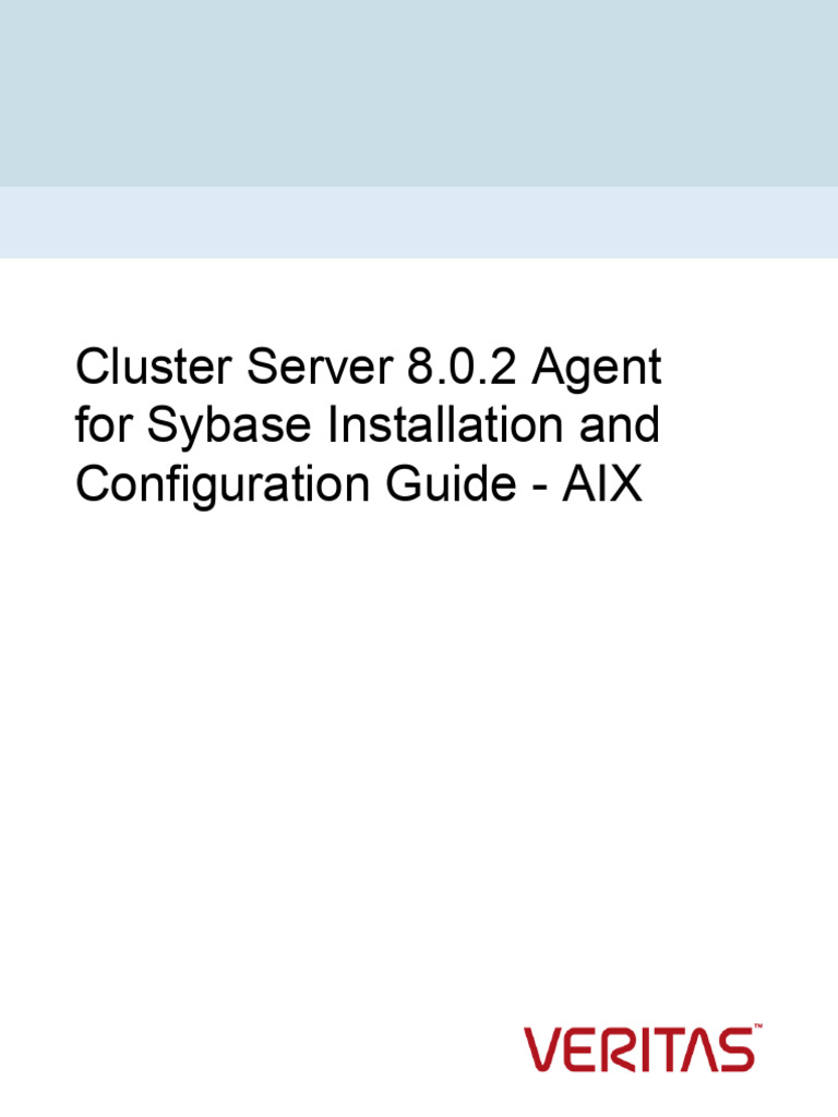 Vcs Sybase Agent 802 Aix | PDF | Information Technology Management | Software