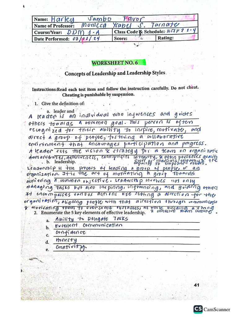 NSTP 2 Worksheet 6-12 (Favor DDM 1-A) | PDF