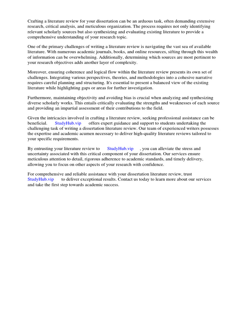 How To Write A Dissertation Review Of Literature Pdf Literature