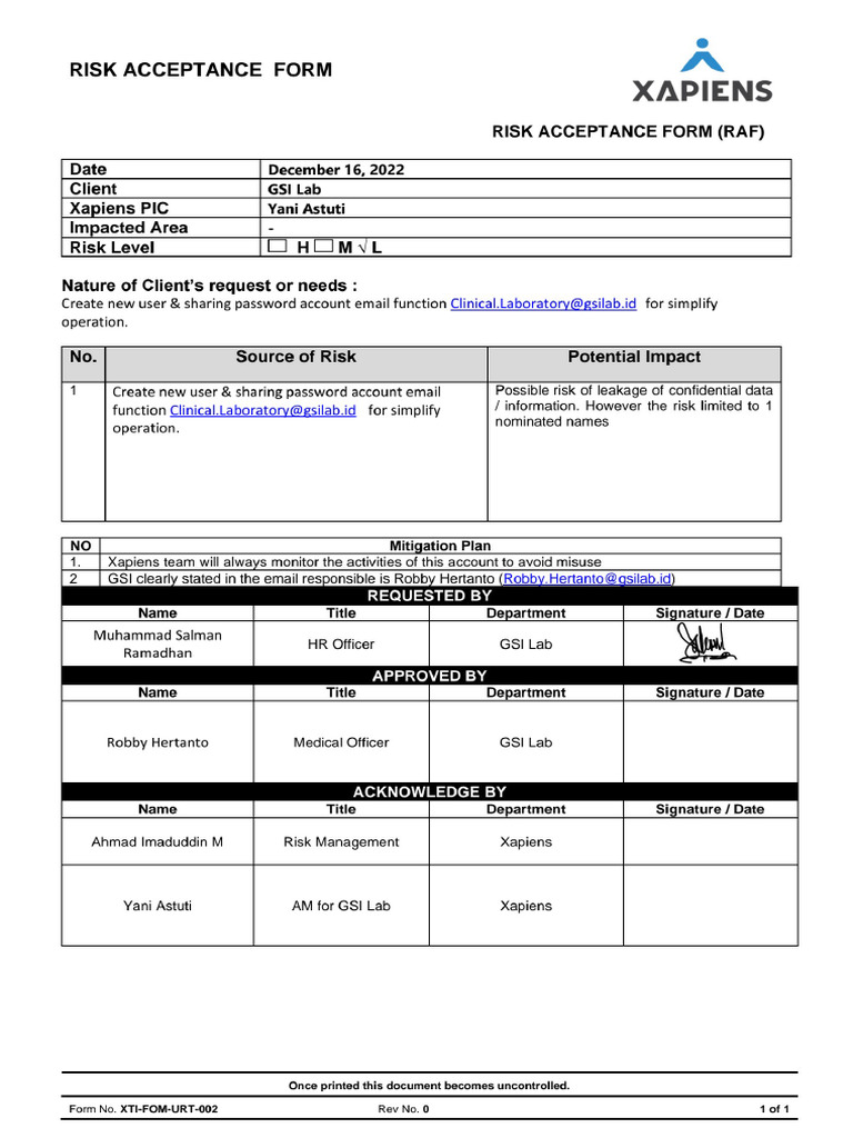 Create New User & Sharing Password Account Email Function Clinical - Laboratory@gsilab - Id (GSI ...