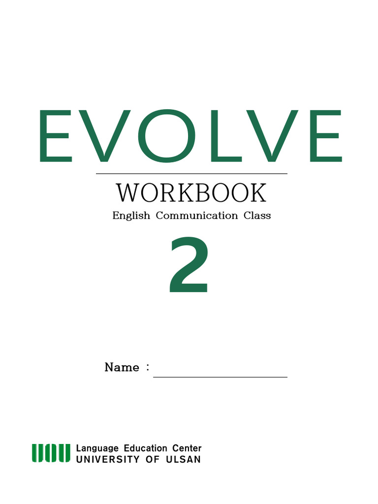 New Evolve 2 Workbook | PDF