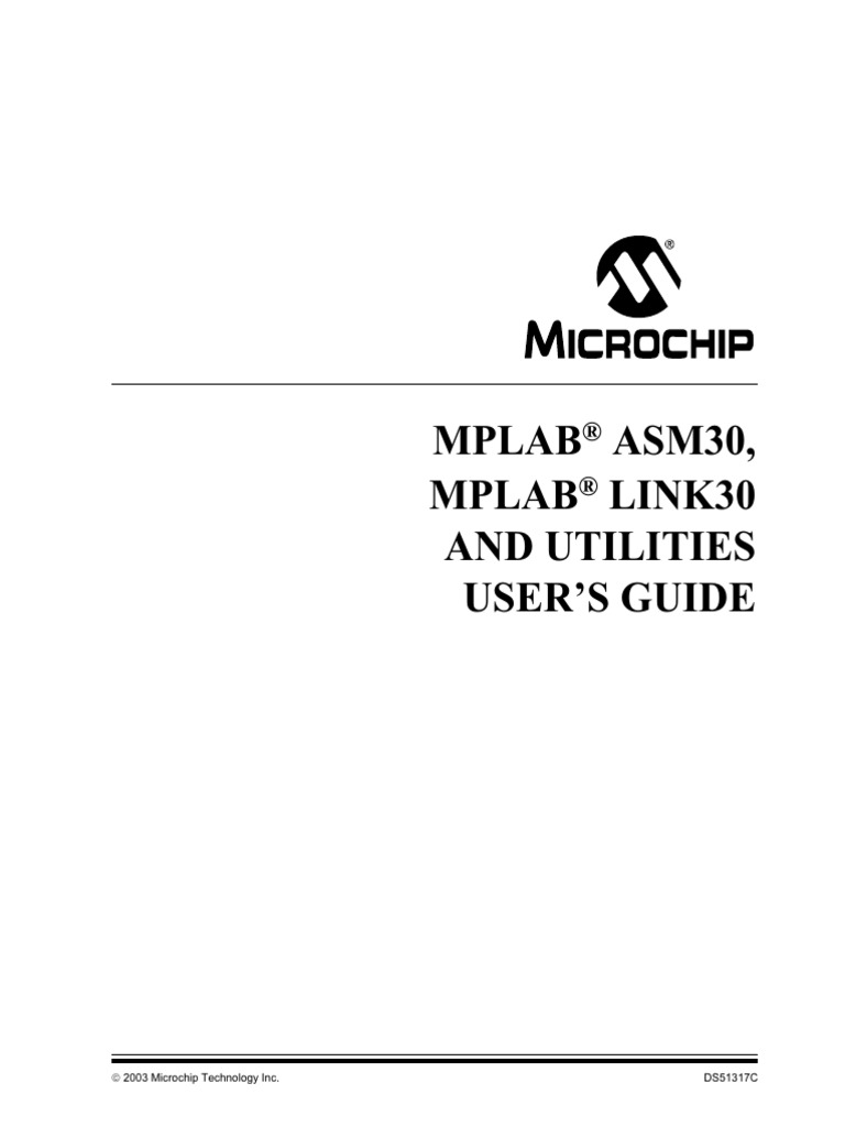 Mplab® Asm30 | PDF | Assembly Language | Computer Engineering