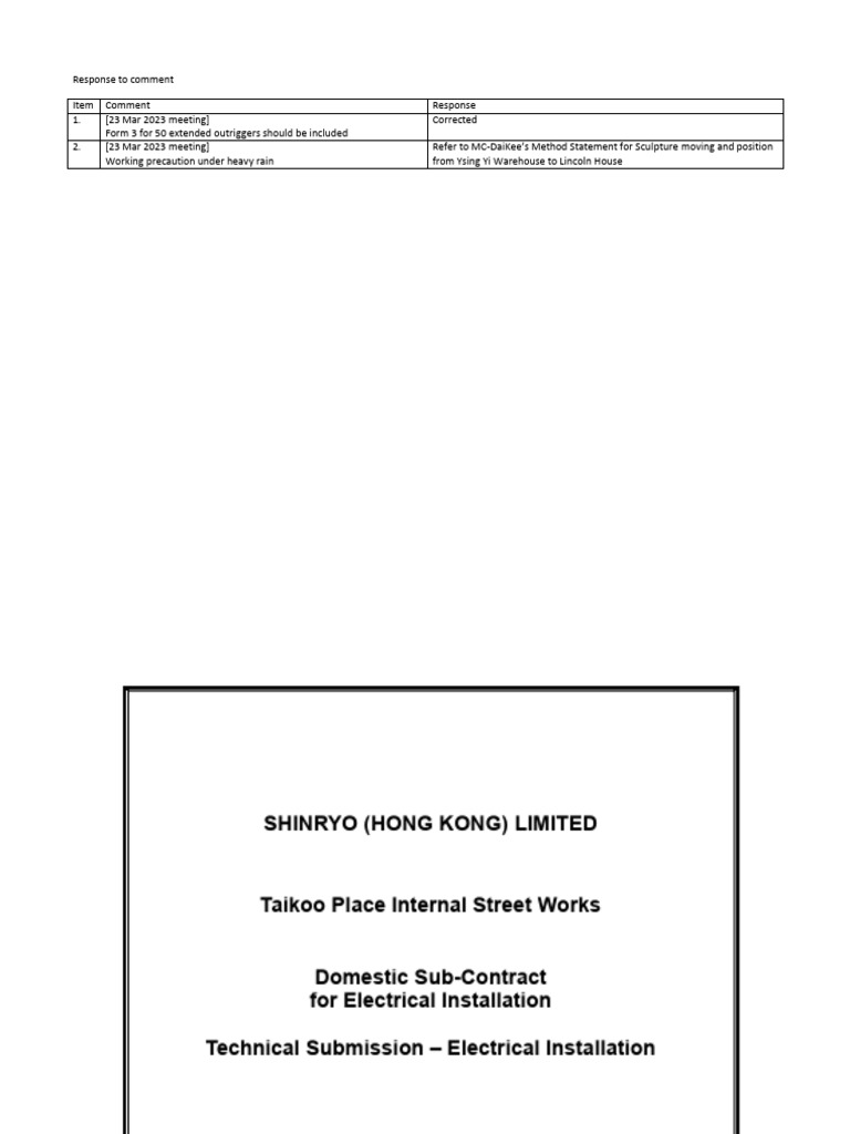 TKPC-EL-TS-009 Method Statement Lamp Pole Installation - R1-2B | PDF | Screw | Electrical Wiring