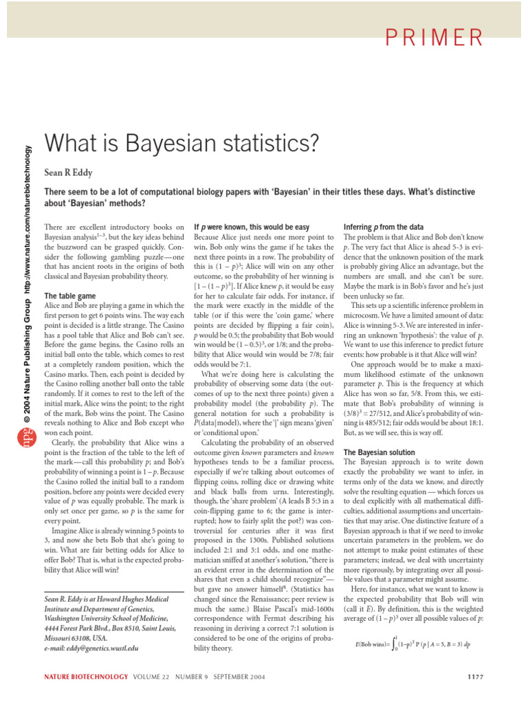 What+is+Bayesian | PDF | Bayesian Inference | Statistical Inference
