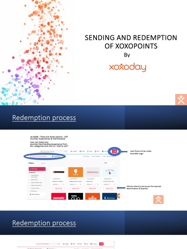 How to Redeem Xoxo Points and Vouchers | PDF | Career & Growth | Business