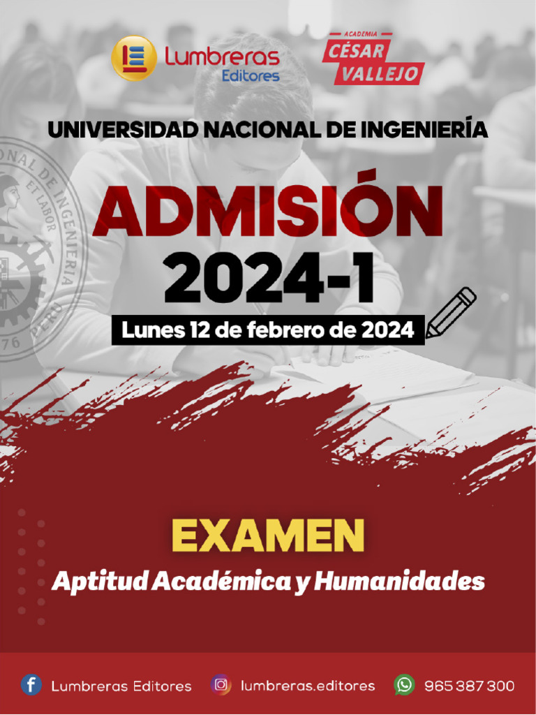 EX - Adm - UNI - AAH 2024-1 | PDF | Neurología