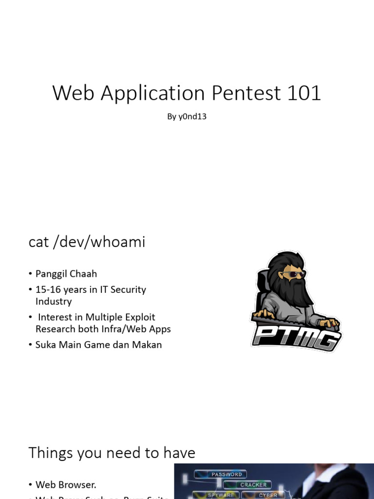 Web Application Pentesting Essentials | PDF | World Wide Web | Internet ...