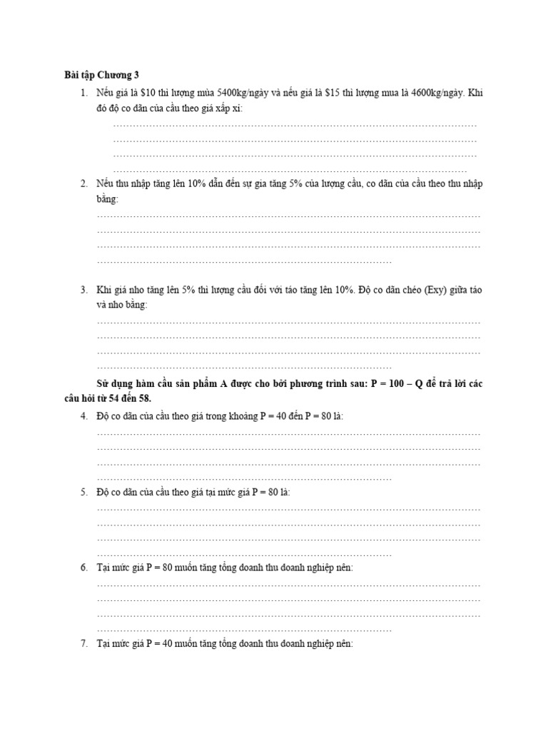 Bài Tập chương 3 KTVM (Bổ sung) | PDF