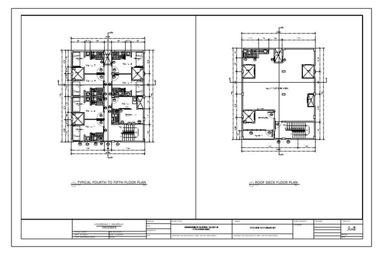 5 Storey Building With Roofdeck Revised A3 Pdf