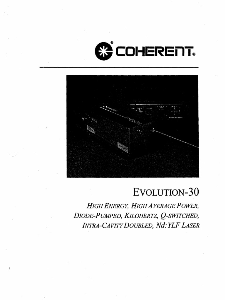 Evolution 30 Manual | PDF