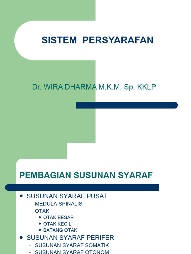 Sistem Syaraf Pusat | PDF