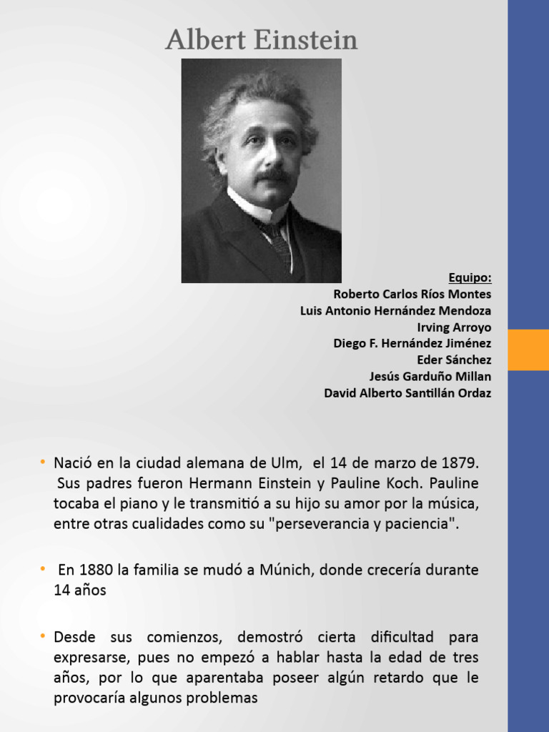 Vida y Logros de Albert Einstein | PDF | Albert Einstein | Relatividad especial