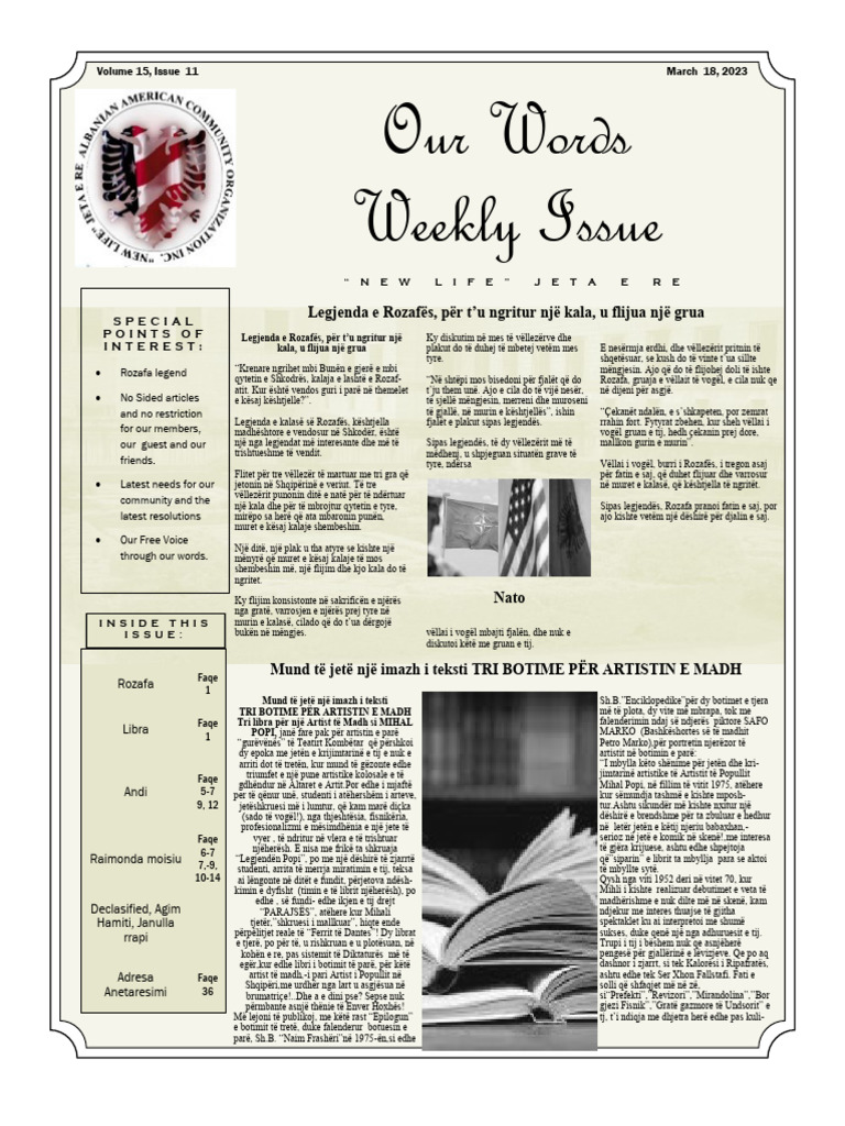 Newsletter Volume 15 Issue 11 | PDF