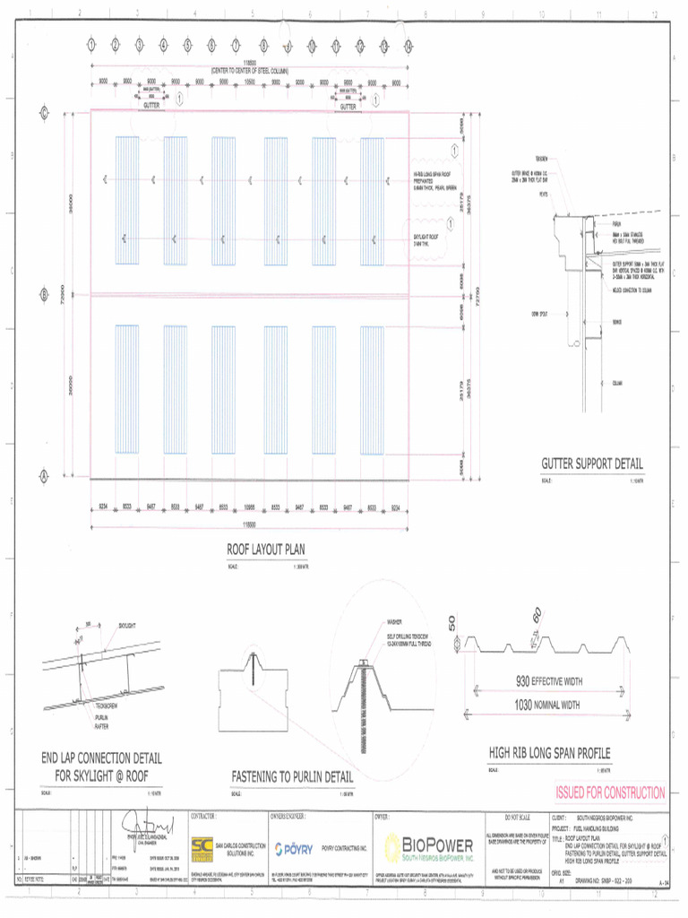 SNBP-022-200 - Fueld Handling Roof Layout Plan (A-04) | PDF