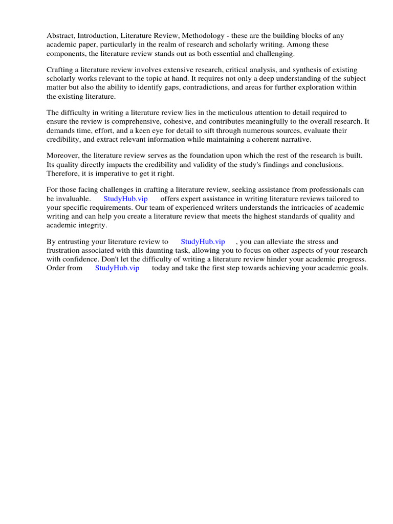 Abstract Introduction Literature Review Methodology | PDF | Systematic ... Abstract Introduction Literature Review Methodology | PDF | Systematic ...