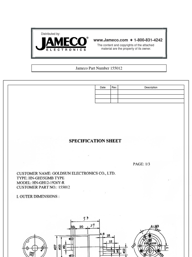 155012 Jameco | PDF