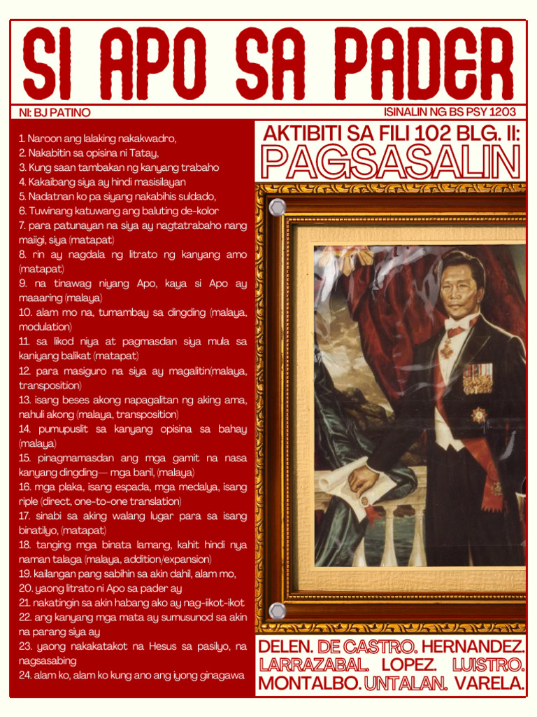 Apo On The Wall | PDF