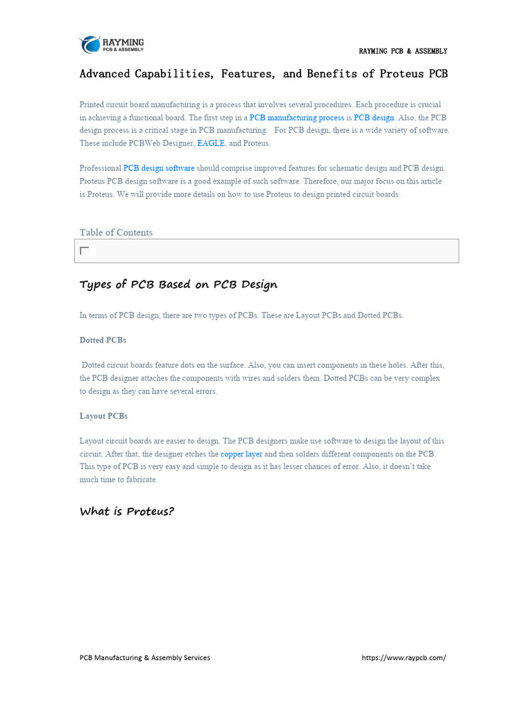 Advanced Proteus PCB Design Features | PDF | Printed Circuit Board | Electronic Design