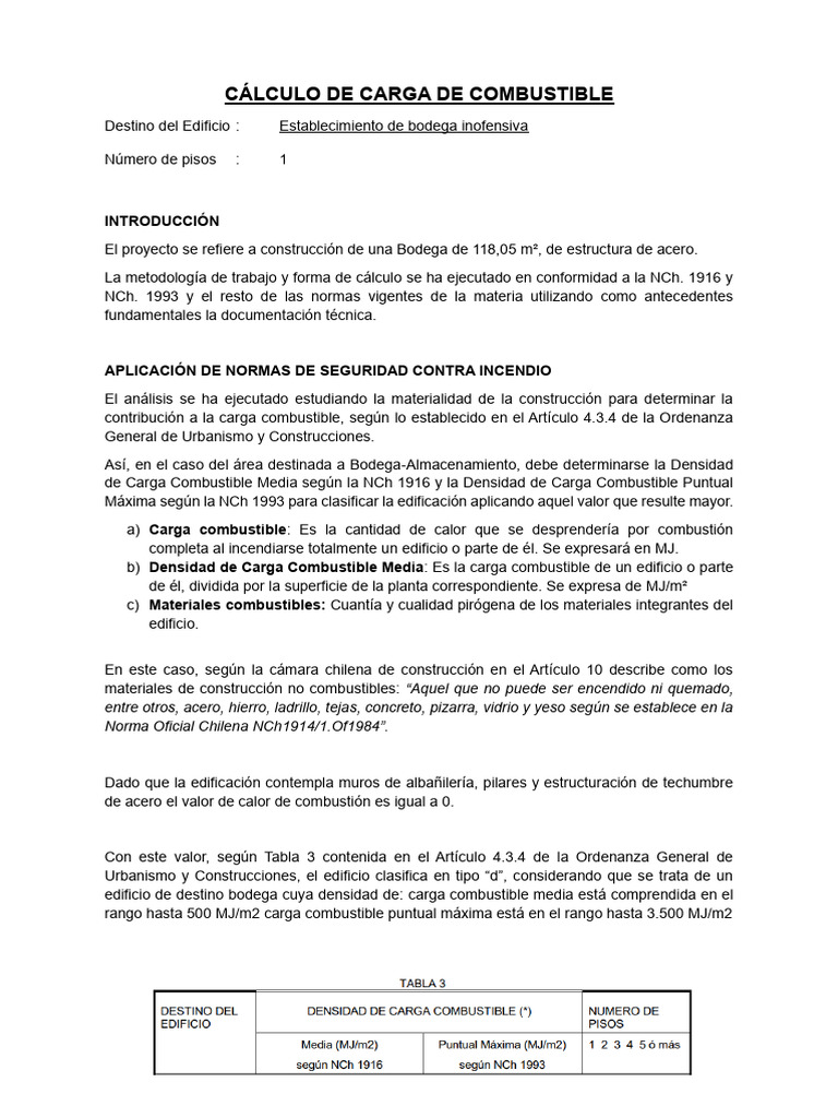 CÁLCULO DE CARGA COMBUSTIBLE | PDF