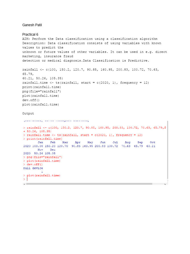 Data Classification and Decision Trees in R | PDF