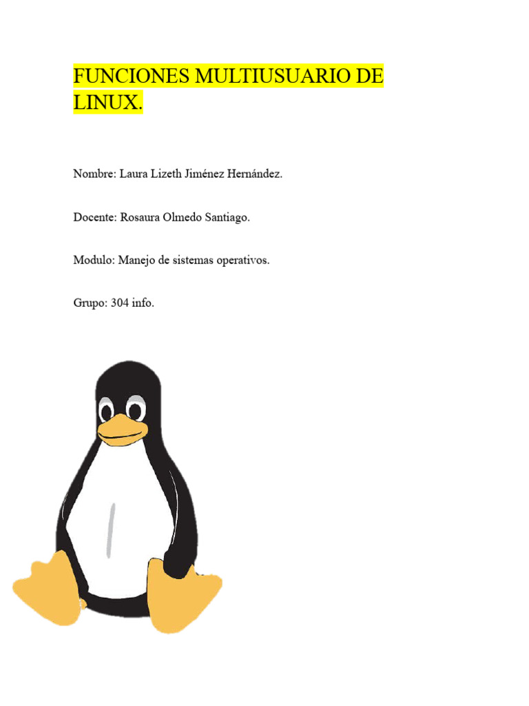 Funciones Multiusuario de Linux | PDF | Software utilitario | Software del sistema