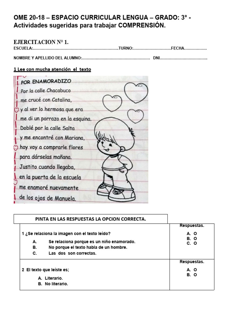 2do Simulacro Lengua Comprensión 3ro 2018 | PDF | Lingüística | Idiomas