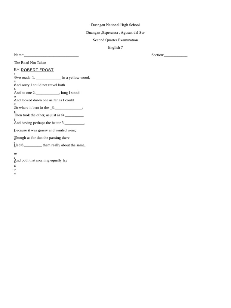 Second Grading Exam | PDF