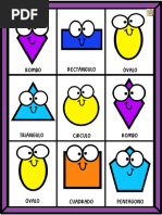 Loteria de Figuras Geométricas | PDF | Percepción visual | Diseño gráfico