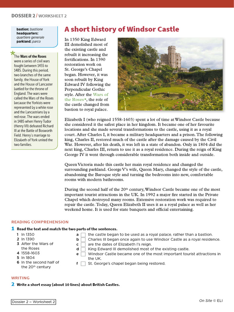 A Short History of Windsor Castle | PDF | Windsor Castle | House Of York