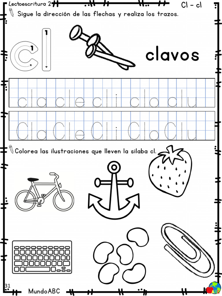 Actividades de Lectoescritura con Sílabas | PDF | Artes del Lenguaje y ...