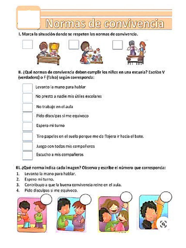 Ficha de Norma de Convivencia... | PDF