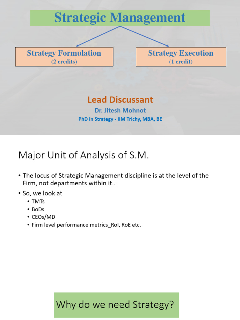 Slides - Intro and External Analysis | PDF | Economies | Business