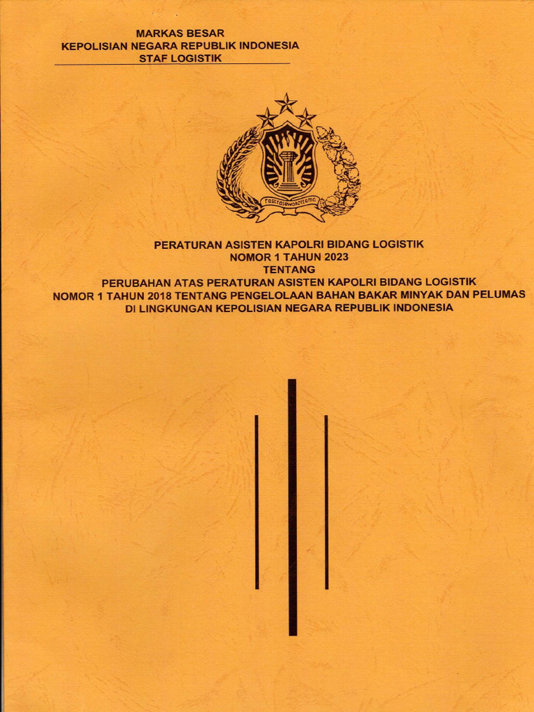 Peraturan Aslog Nomor 1 Tahun 2023 | PDF