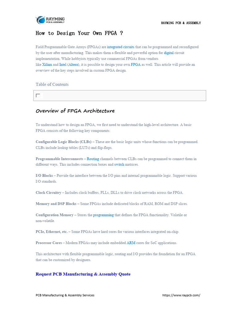 How to Design Your Own FPGA | PDF | Field Programmable Gate Array | Hardware Description Language