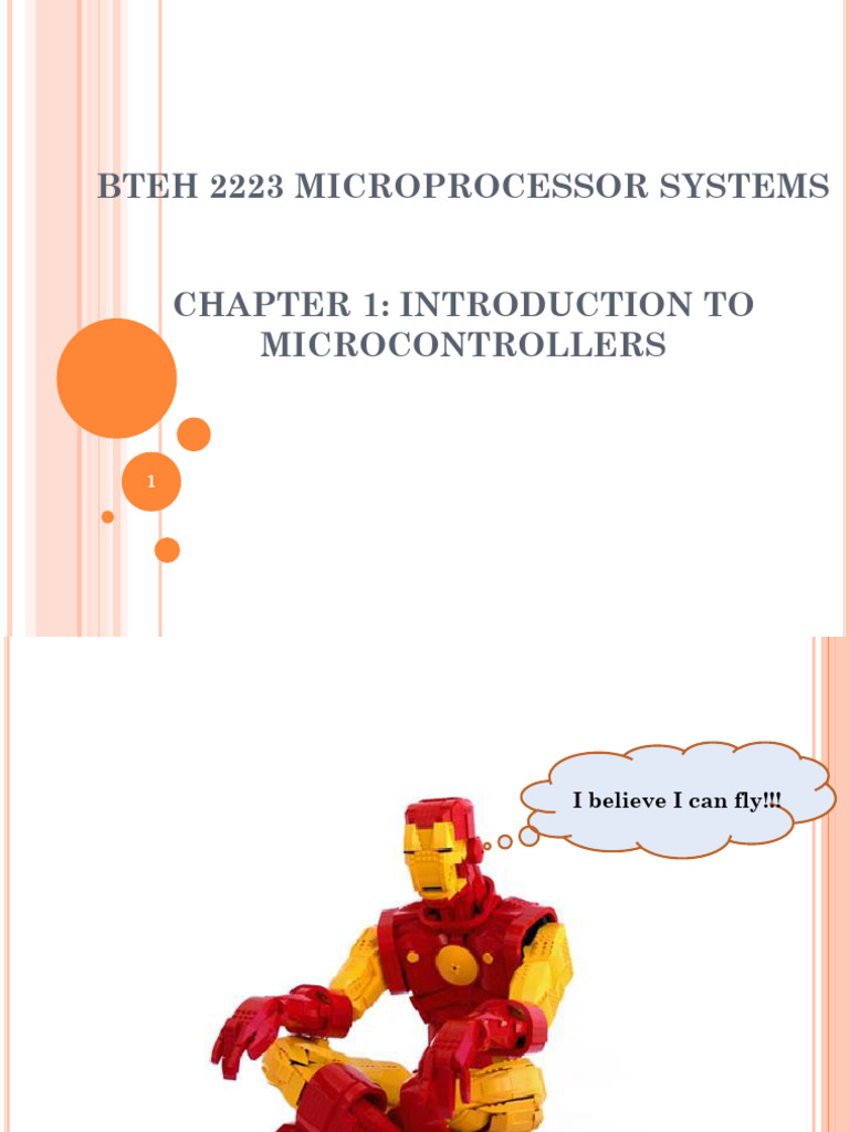 Chapter 1 Intro To Micropro | PDF | Microcontroller | Central Processing Unit