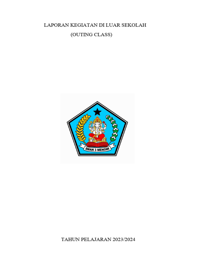 Laporan Outing Class Contoh | PDF