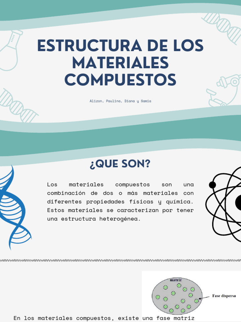 Estructura y Clasificación de Materiales Compuestos | PDF | Material ...