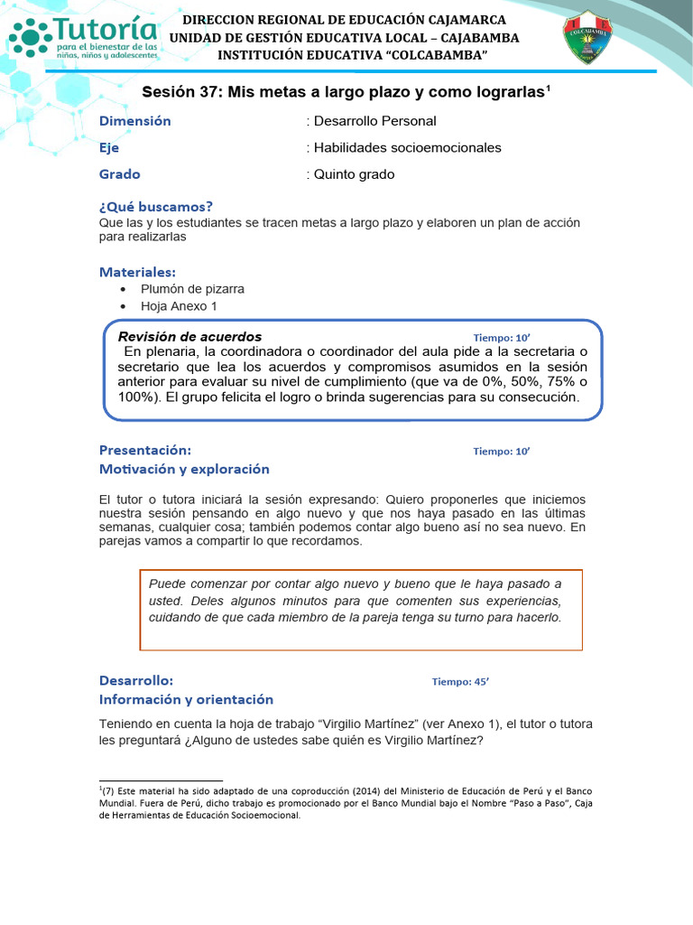 ATI5 - S37 - Dimensión Personal | PDF | Perú