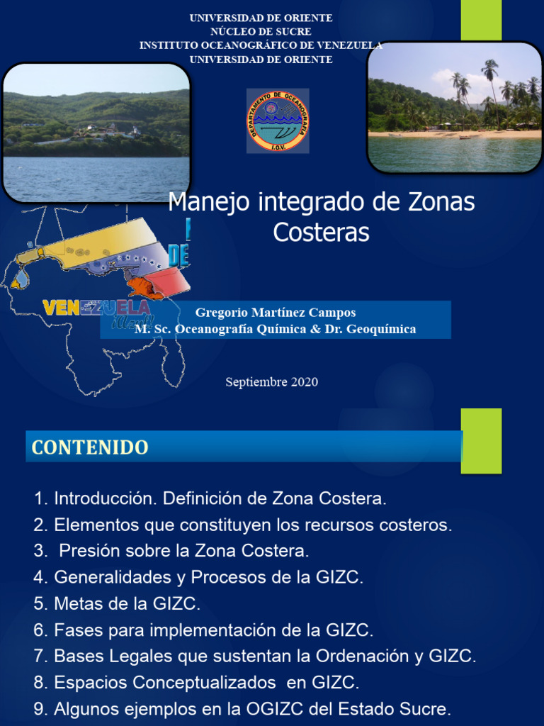 Manejo Integrado de Zonas Costeras en Venezuela | PDF | Venezuela ...